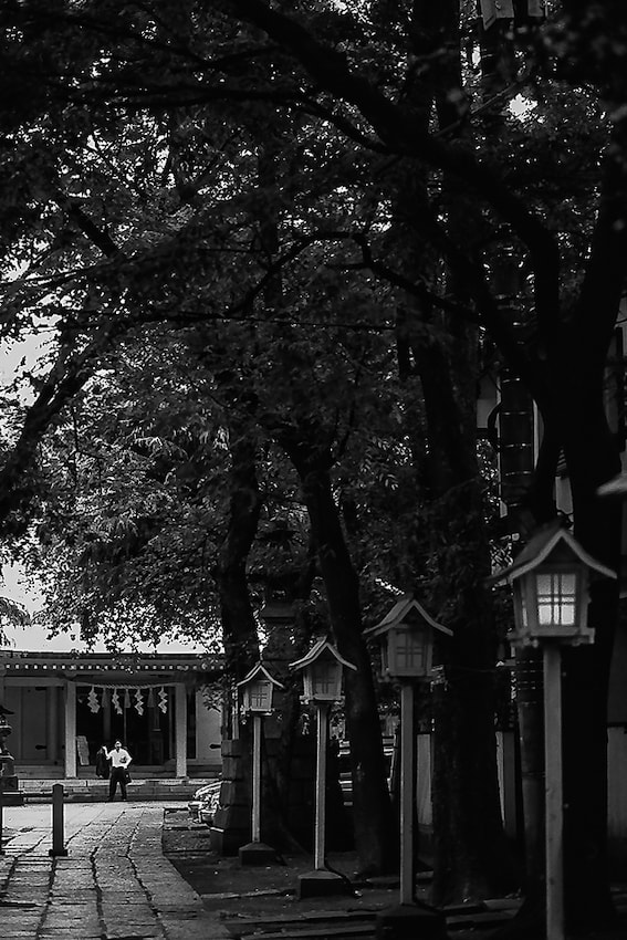 [Akagi Jinja Shrine, Tokyo] The Worship Hall Of Akagi Jinja Shrine ...