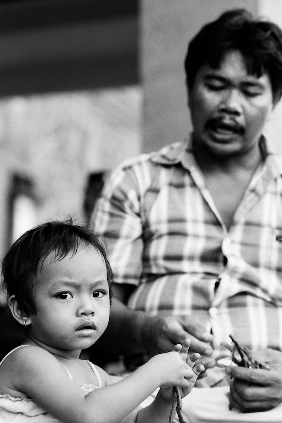 [Denpasar, Bali] Girl Indifferent To Her Father's Stories | Photo by ...