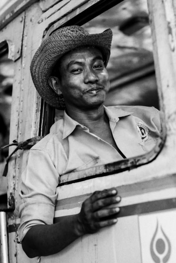 [Yangon, Myanmar] Bus Driver Wearing A Cowboy Hat | Photo with essay by ...