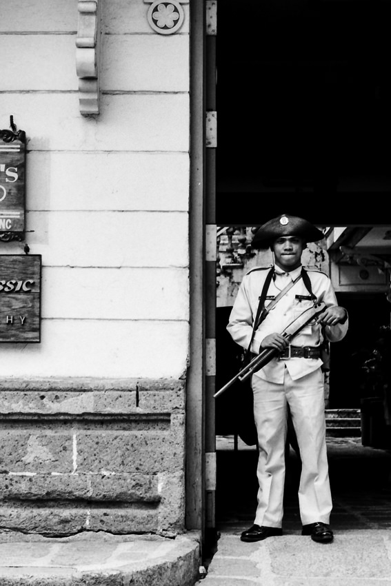 [Intramuros, Manila] Security Guard With A Shot Gun | Photo with essay ...