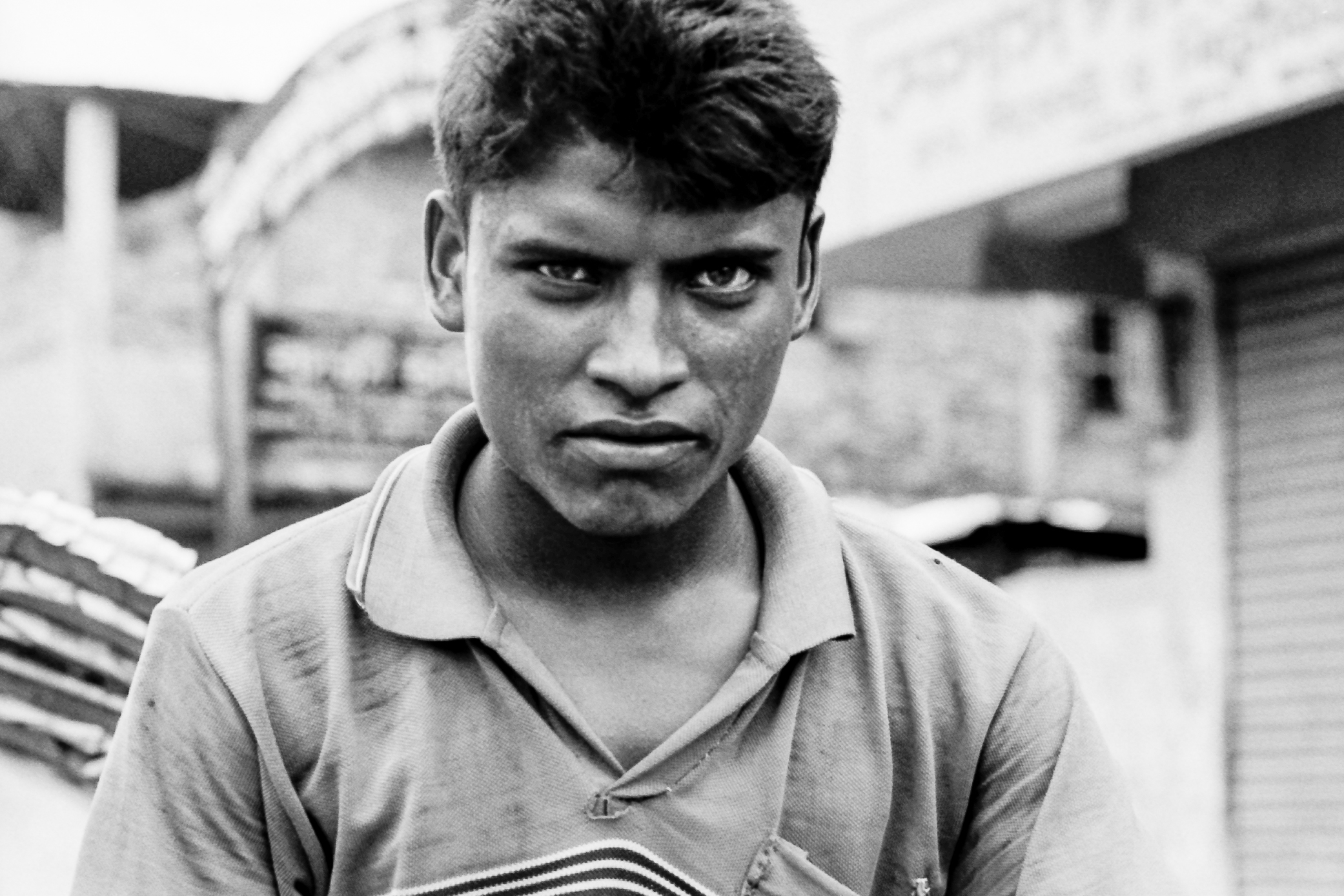 [Rangpur, Bangladesh] I Was Standing On The Road And The Guy Was On A Cycle Rickshaw, So He Was ...