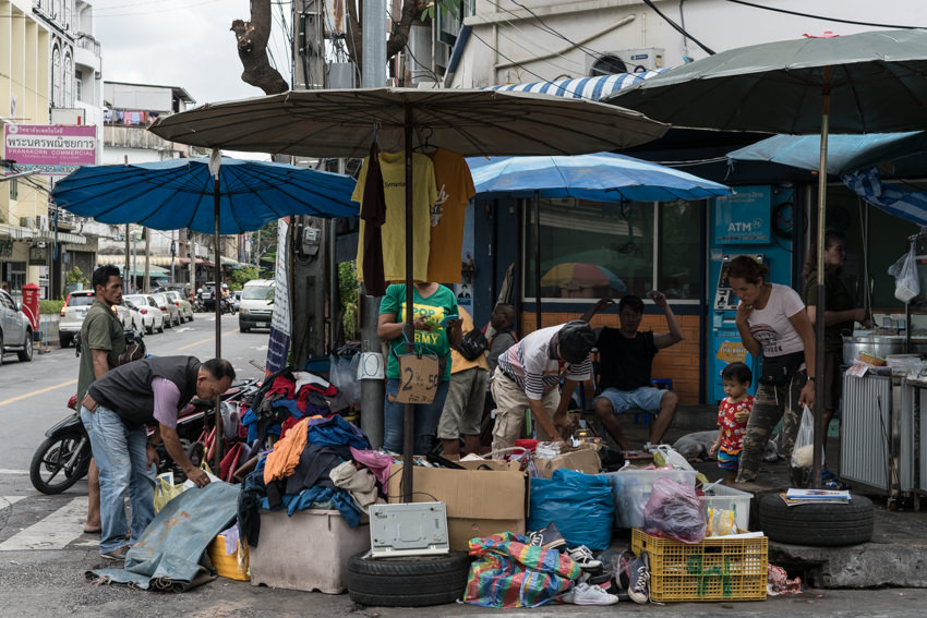 [Phra Nakhon, Bangkok] Stall Selling Second Hand Clothing | Photo with ...