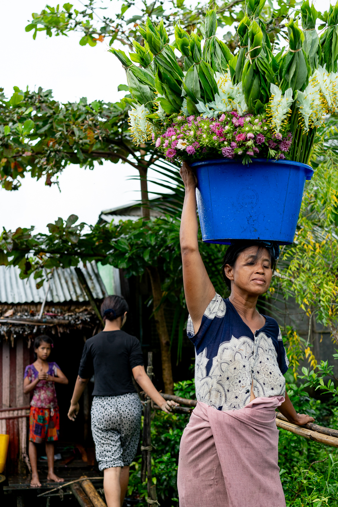 [Dalah, Myanmar] The Locals Are Very Used To Walking Around With ...