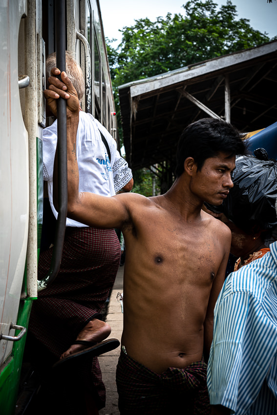 [Myanmar] Shirtless Man Coming Out Of The Train | Travel, Photo and ...