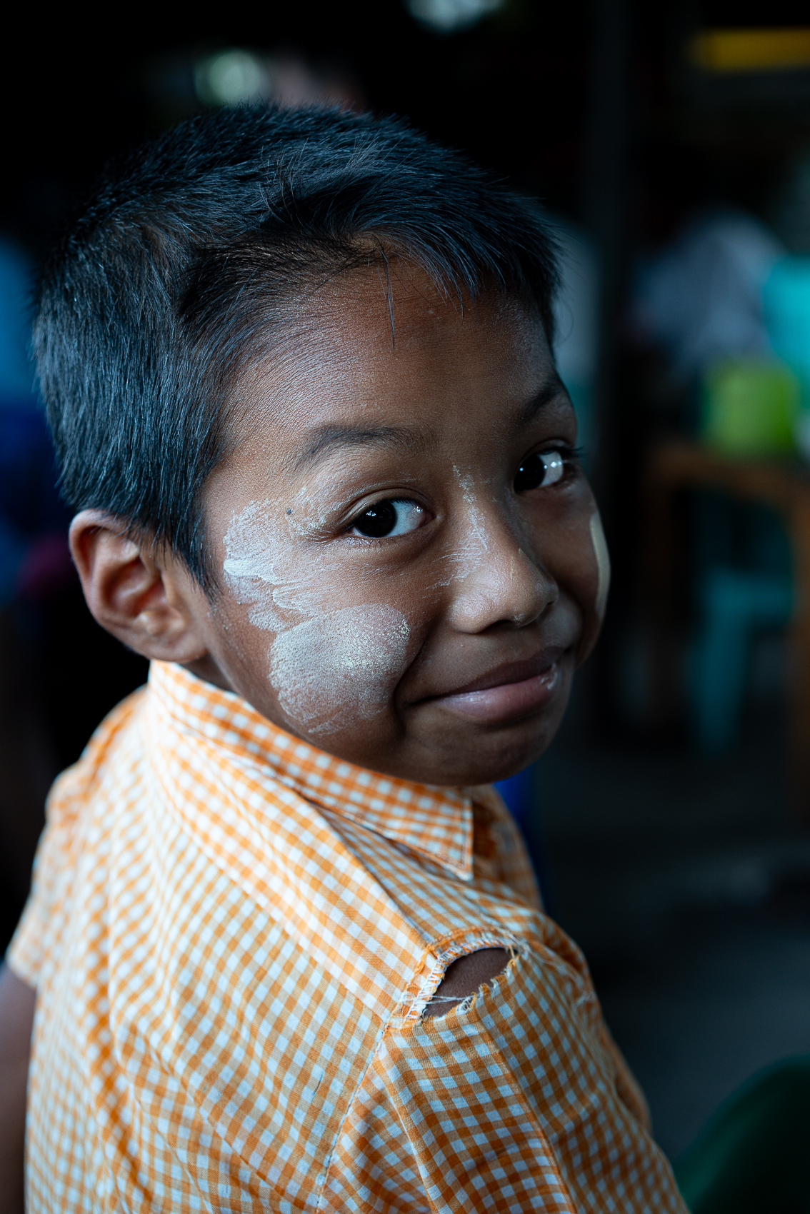 [Insein, Yangon] The Boy In The Eating Place Looked Back At Me With ...