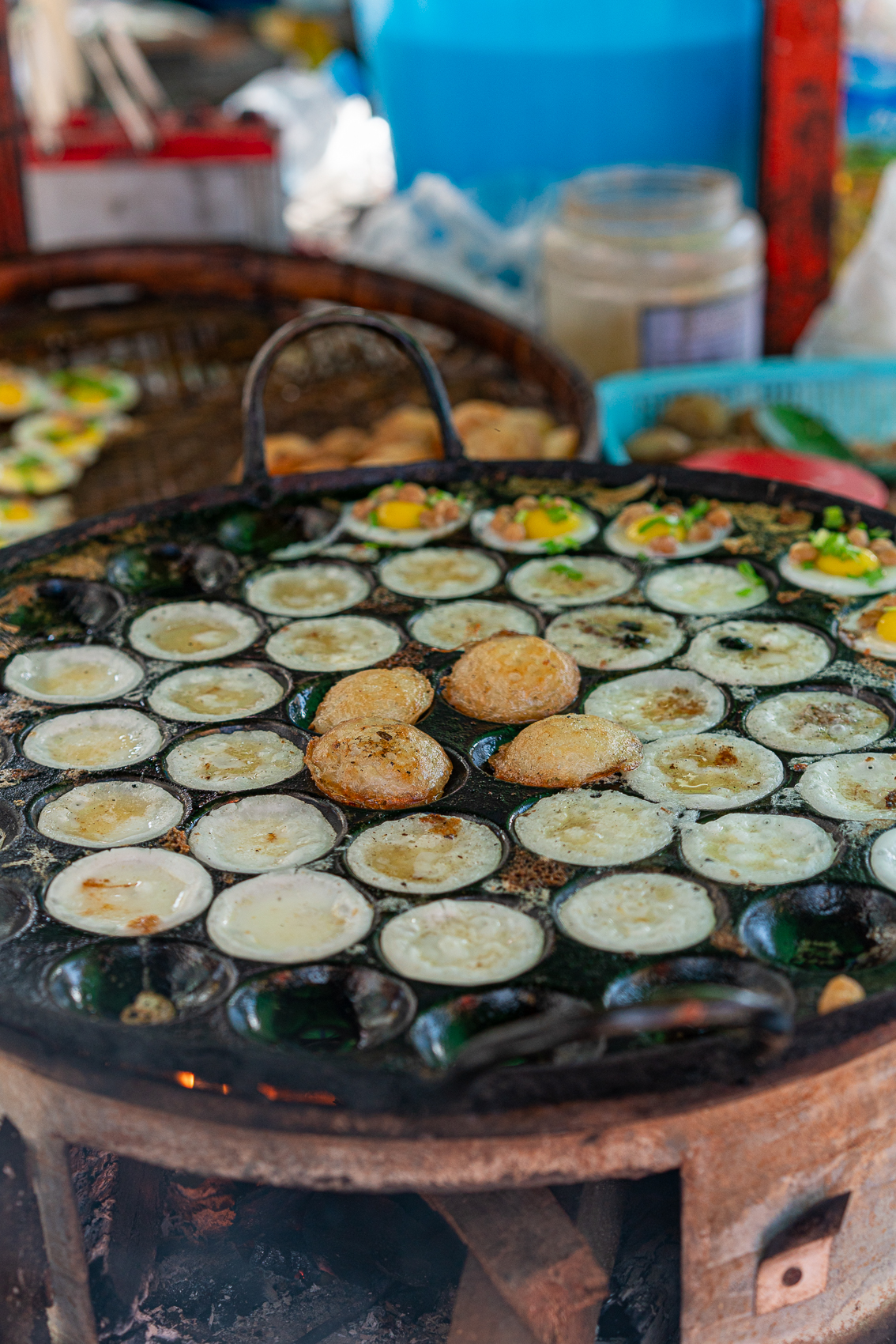 [Yangon, Myanmar] Japanese Takoyaki And Myanmar's Mont Lin Mayar Are ...