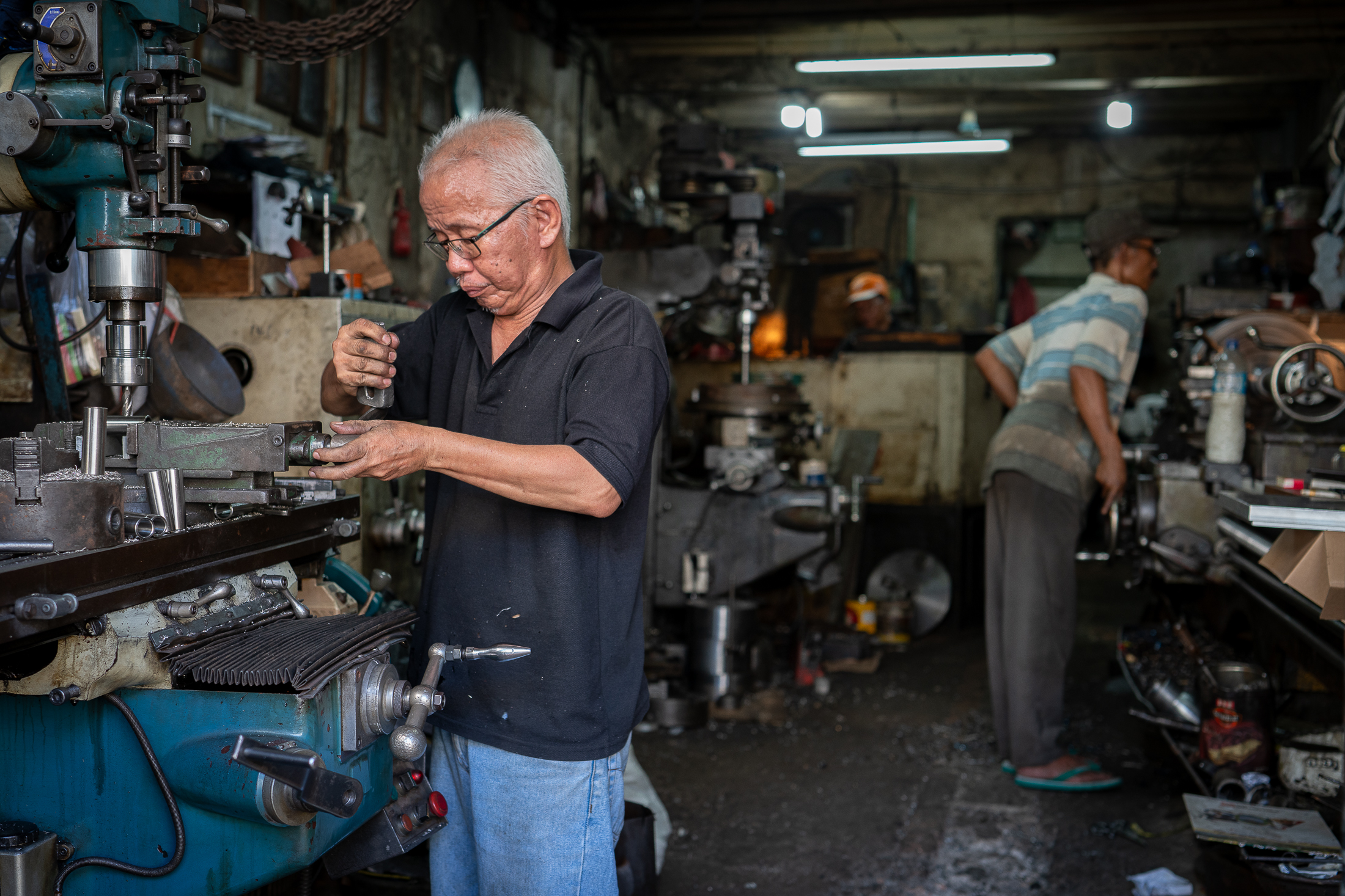 [Jakarta, Indonesia] The Atmosphere Of A Small Factory With Drilling ...
